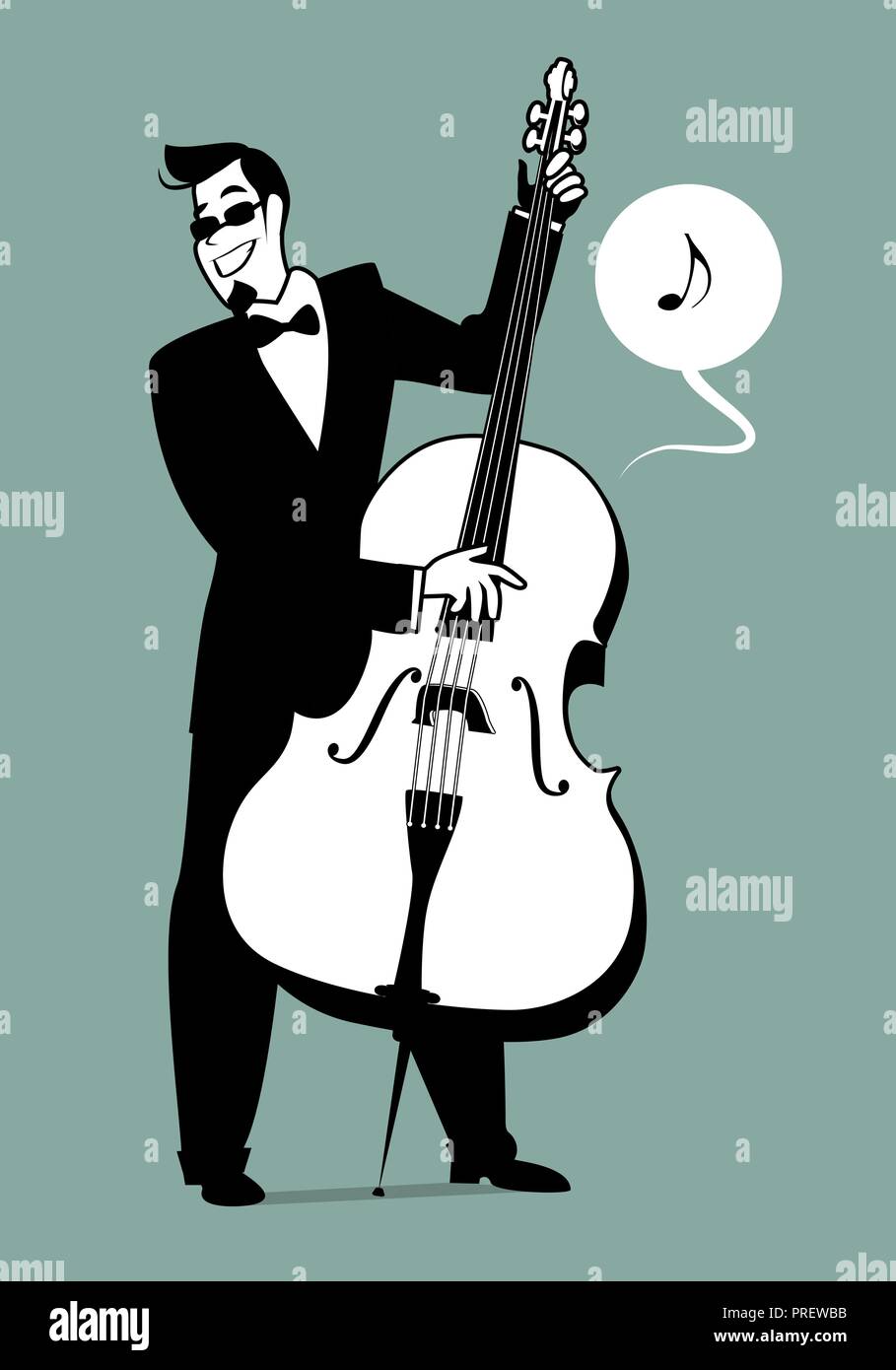 Rockabilly double bass hi-res stock photography and images - Alamy