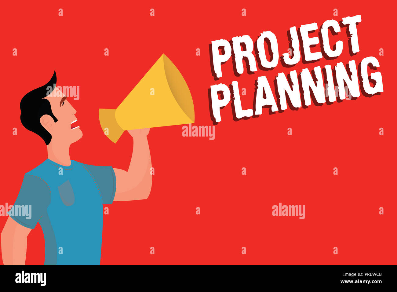 Handwriting text Project Planning. Concept meaning schedules such as ...