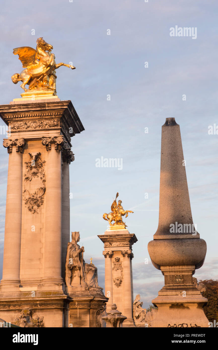 bridge Alexander III in Paris Stock Photo - Alamy