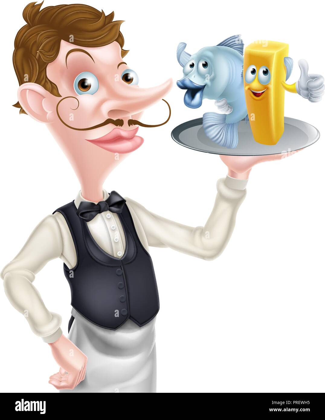 Cartoon character fish hi-res stock photography and images - Alamy