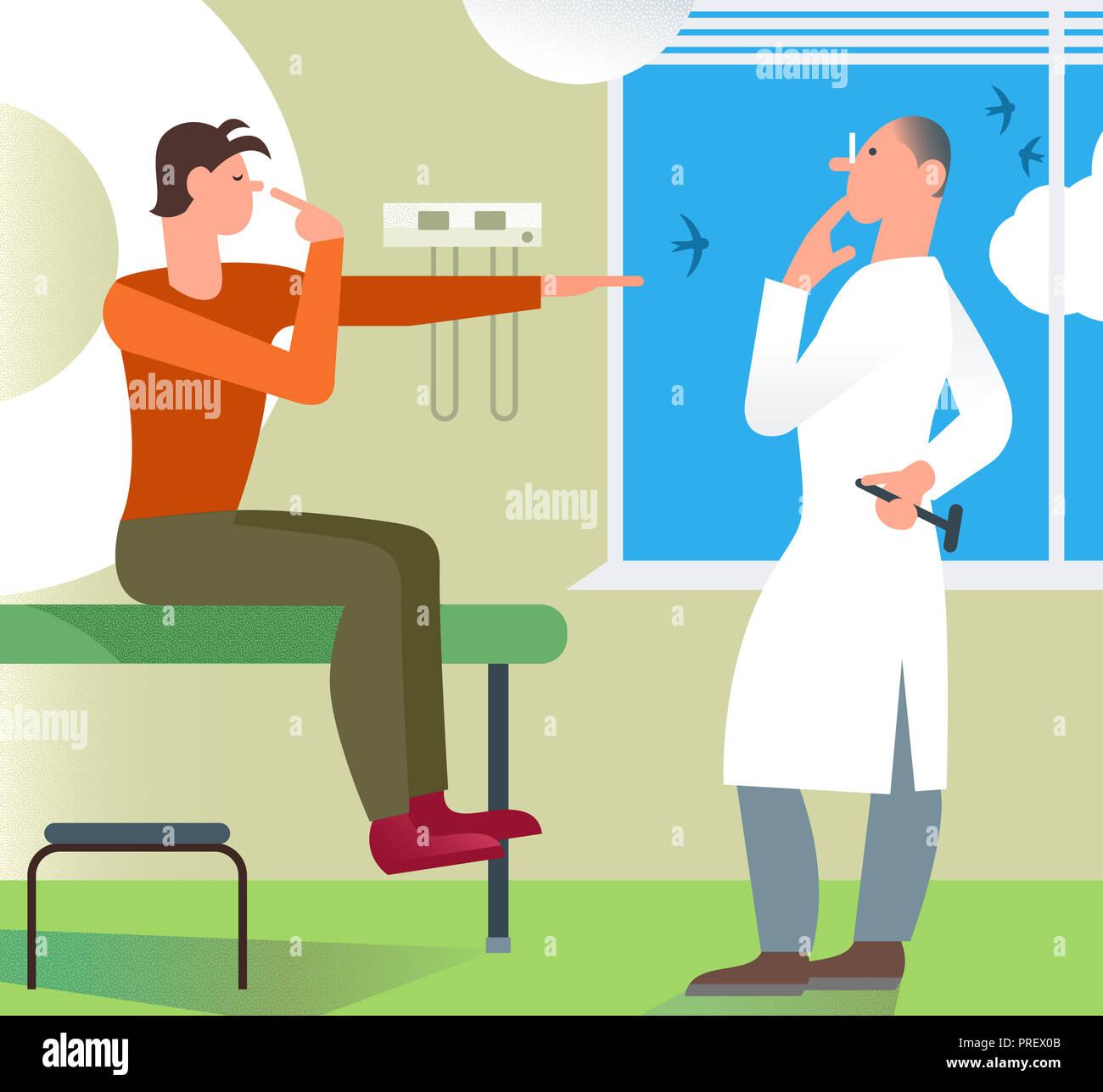 Reflex Hammer Neurology Doctor Stock Photos & Reflex Hammer Neurology ...