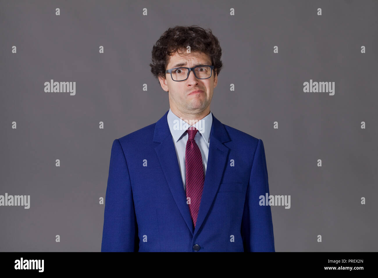 Man in blue jacket hi-res stock photography and images - Alamy