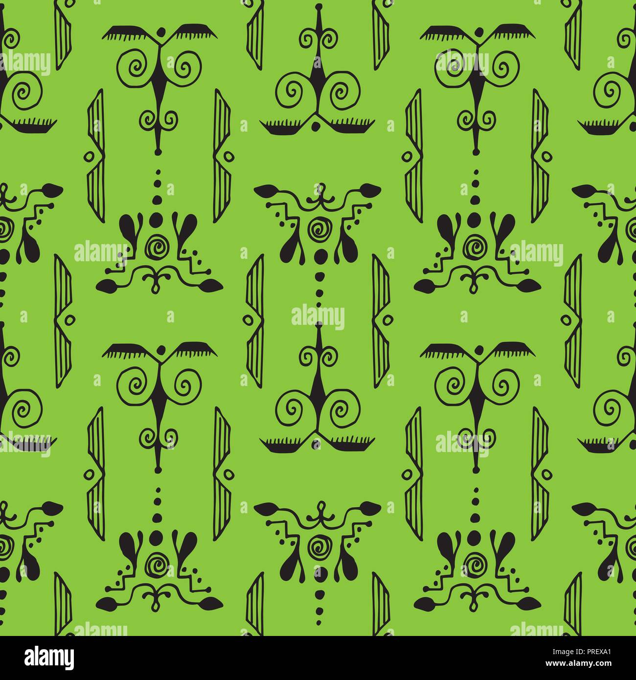 Green Aztec Background