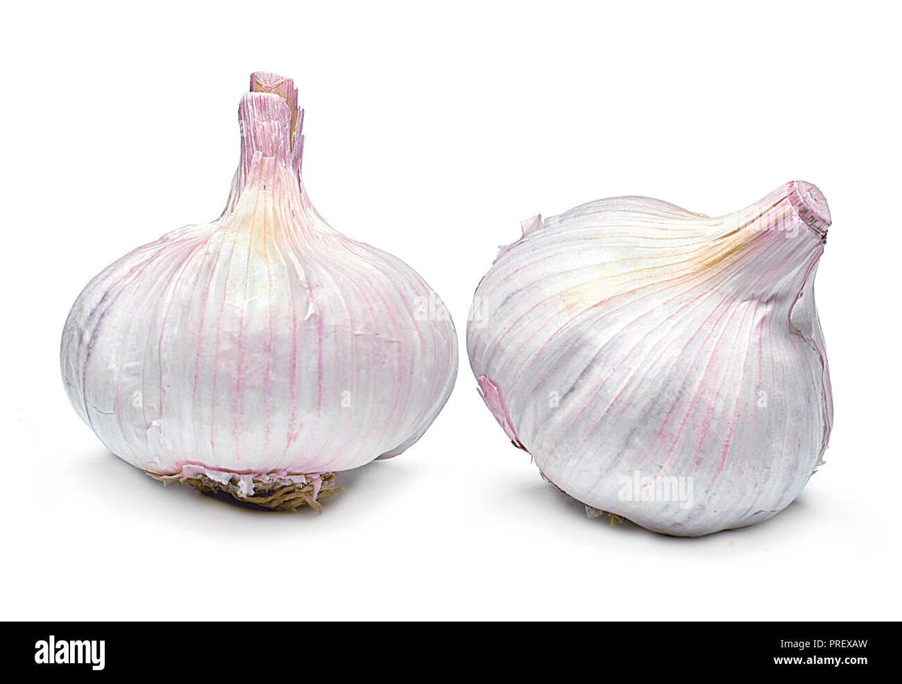Beautiful fresh garlic. Group of objects or cooking ingredients ...