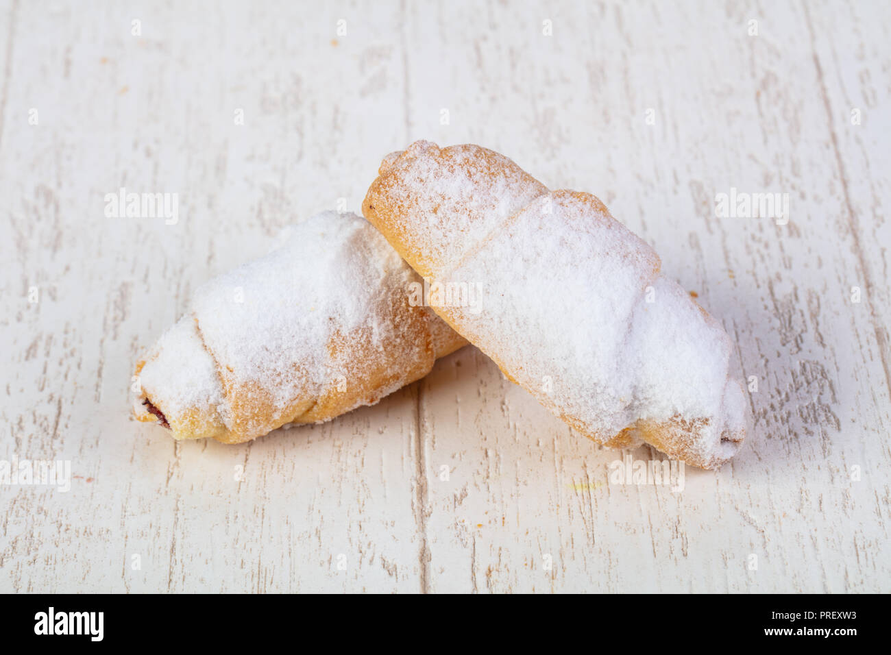Sweet tastu bun with jam Stock Photo - Alamy