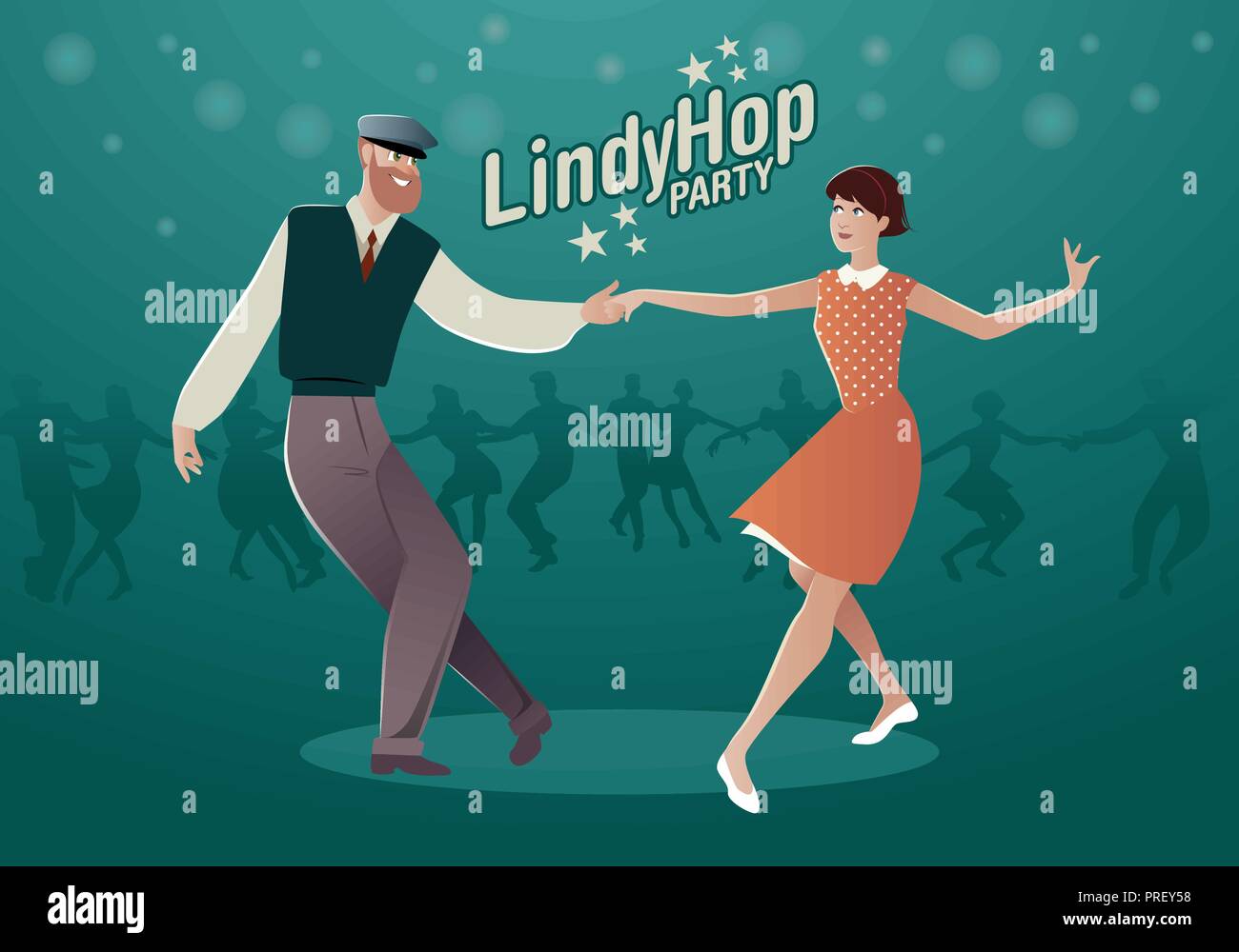 Dance band dancers Stock Vector Images - Alamy