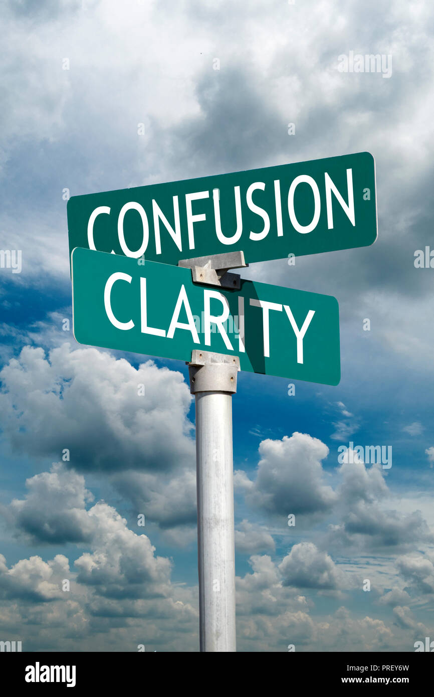 confusion clarity sign Stock Photo - Alamy confusion clarity sign Stock Photo - Alamy
