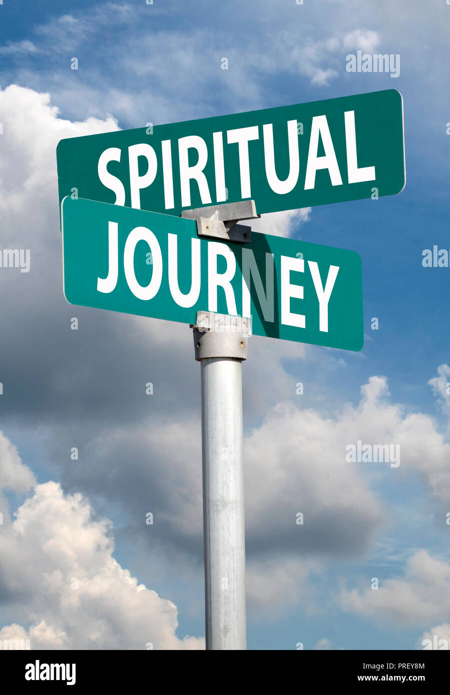 spiritual journey sign Stock Photo - Alamy