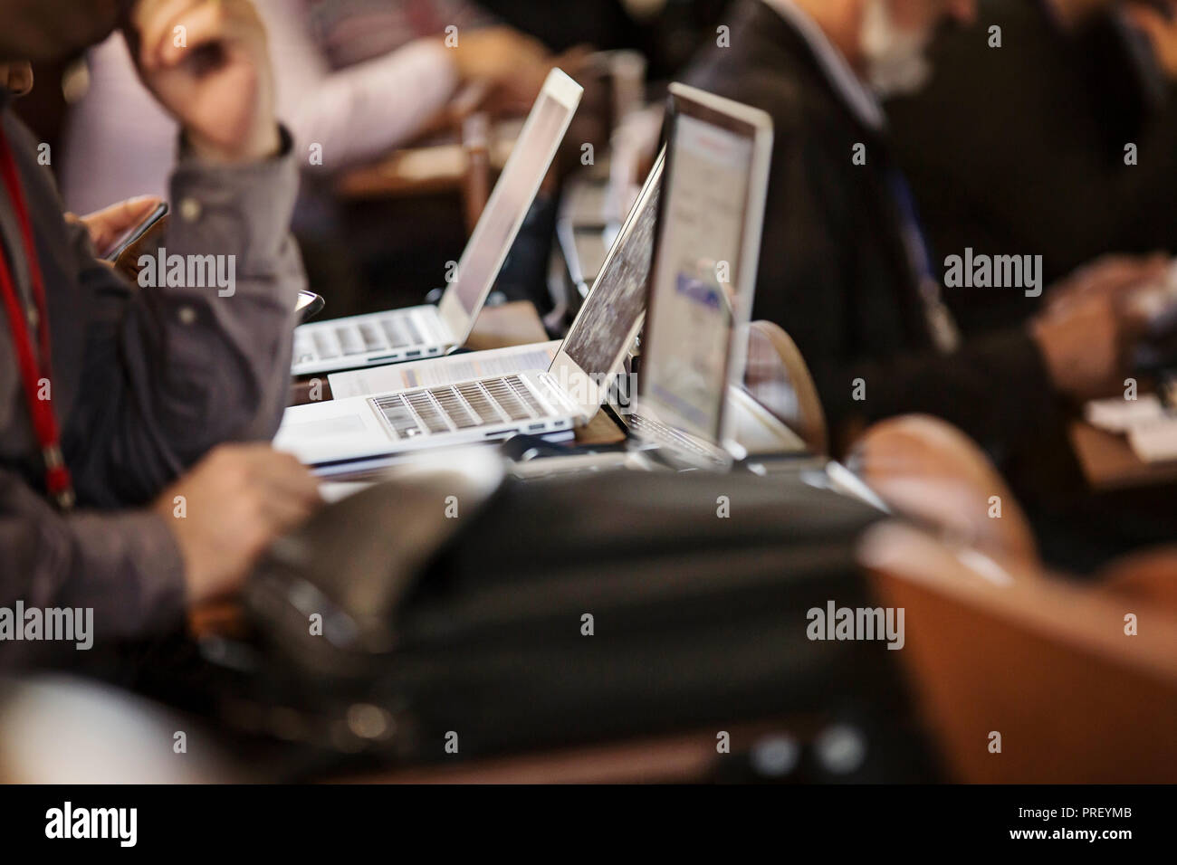 Business conference background concept Stock Photo - Alamy