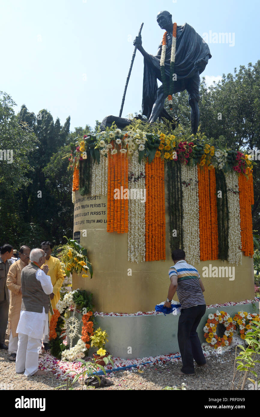 Kolkata, India. 02nd Oct, 2018. West Bengal Governor Kehsari Nath ...