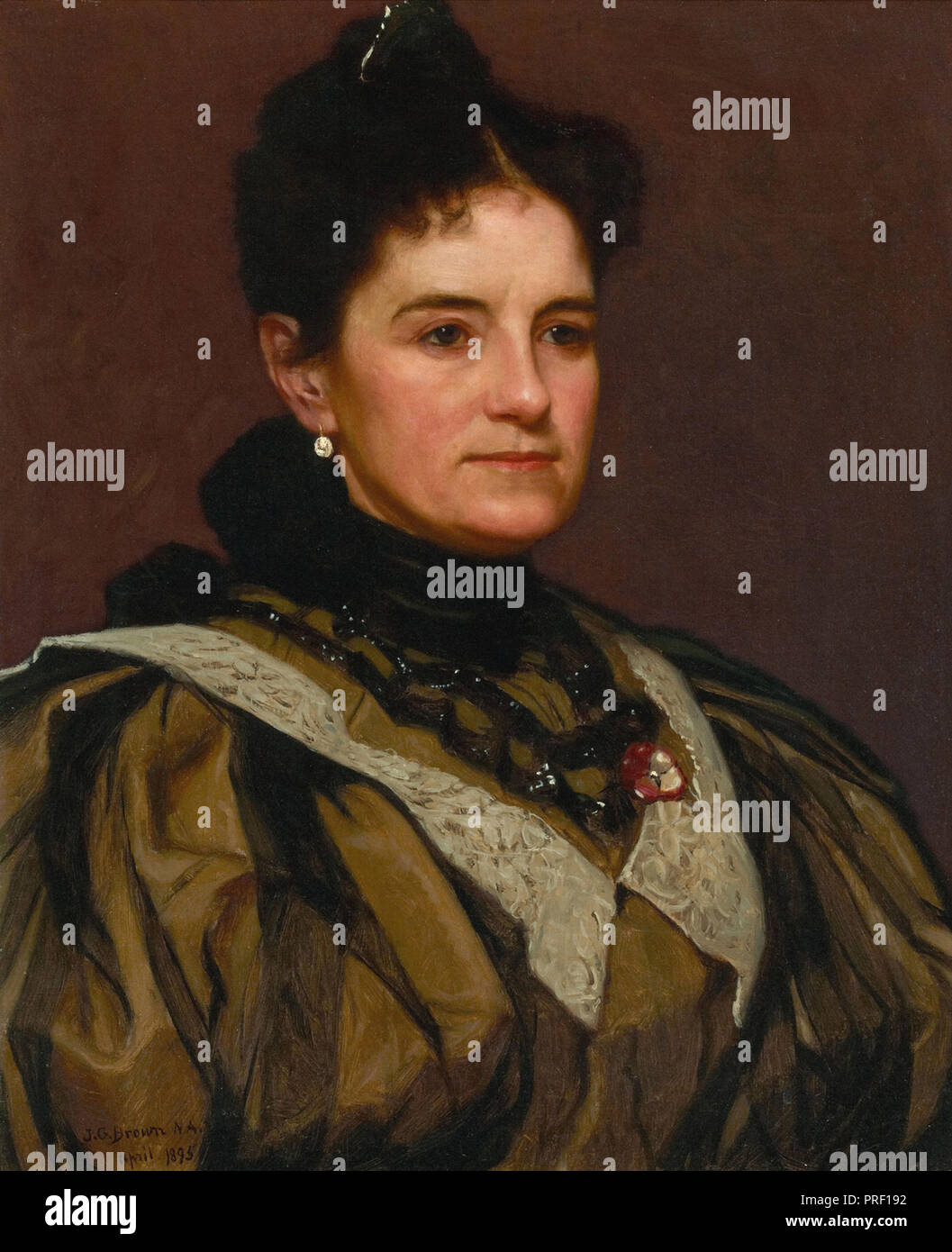 Brown John George - the Artist's Wife Stock Photo - Alamy