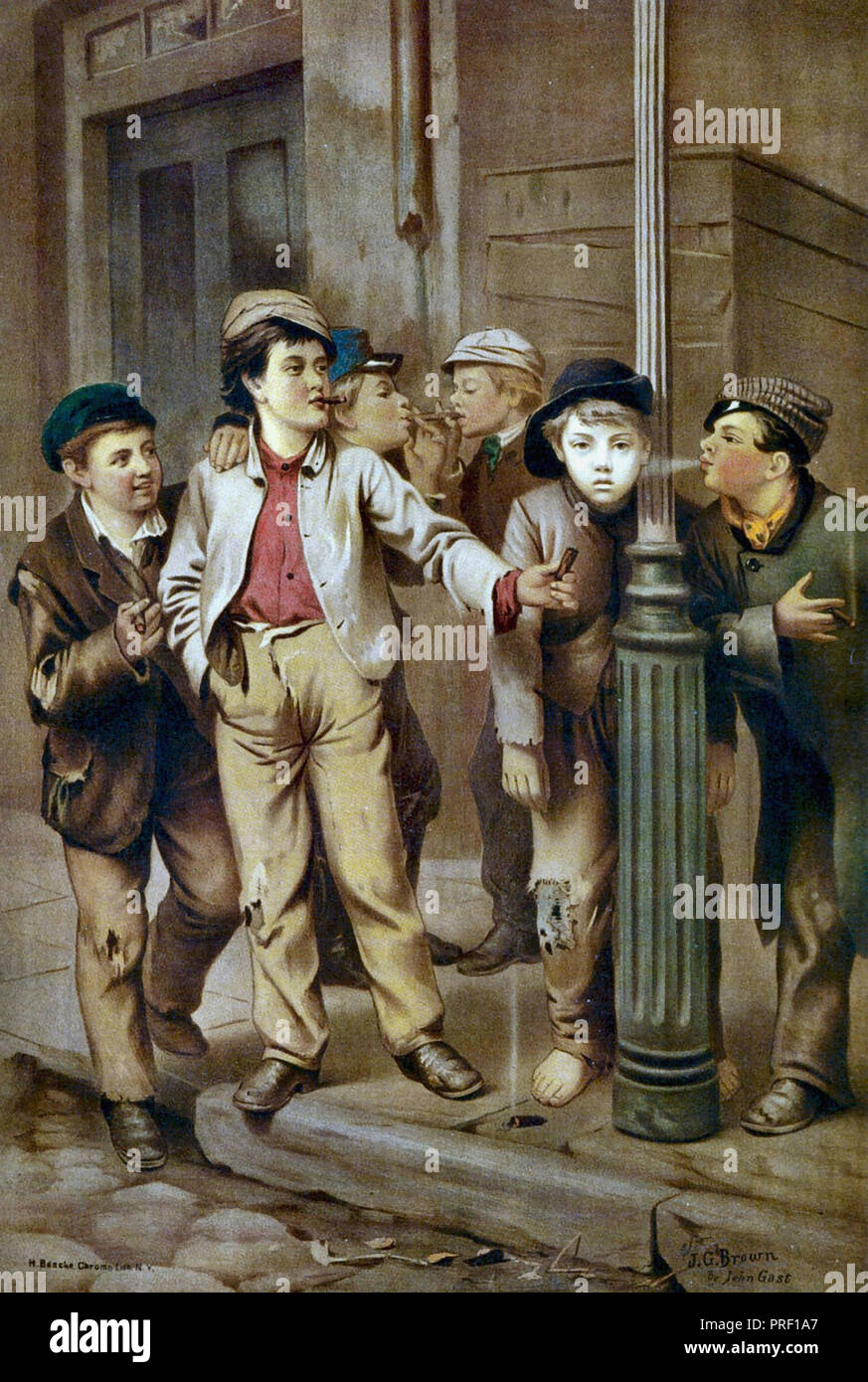Brown John George - the First Cigar Stock Photo - Alamy