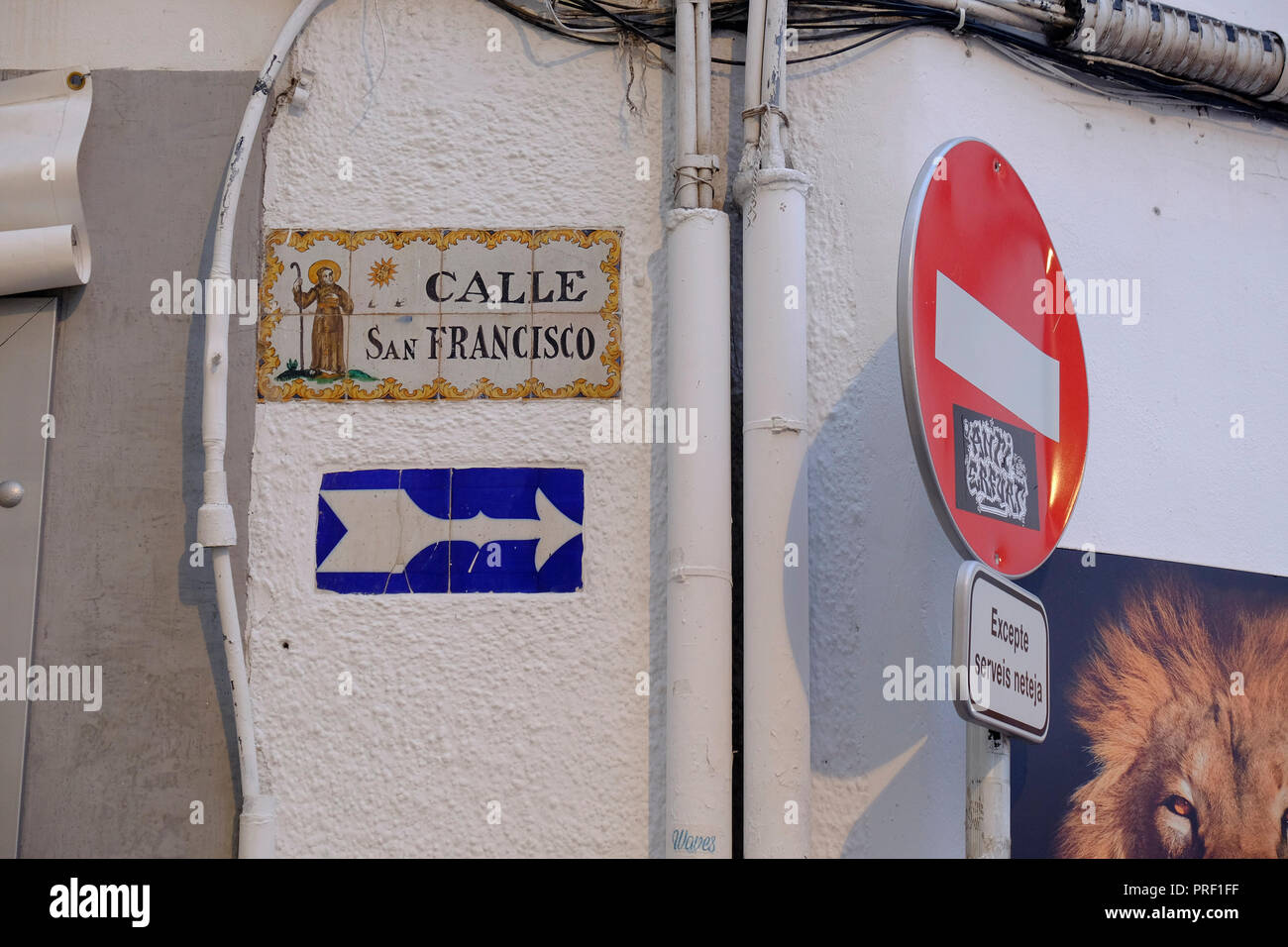 Catalonia street sign hi-res stock photography and images - Alamy