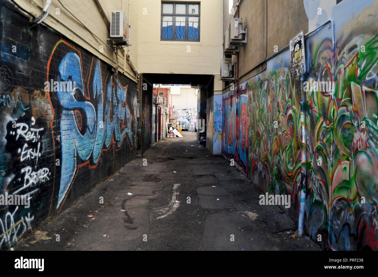 Small alley for people walking at Adelaide Street on May 28, 2016 in ...