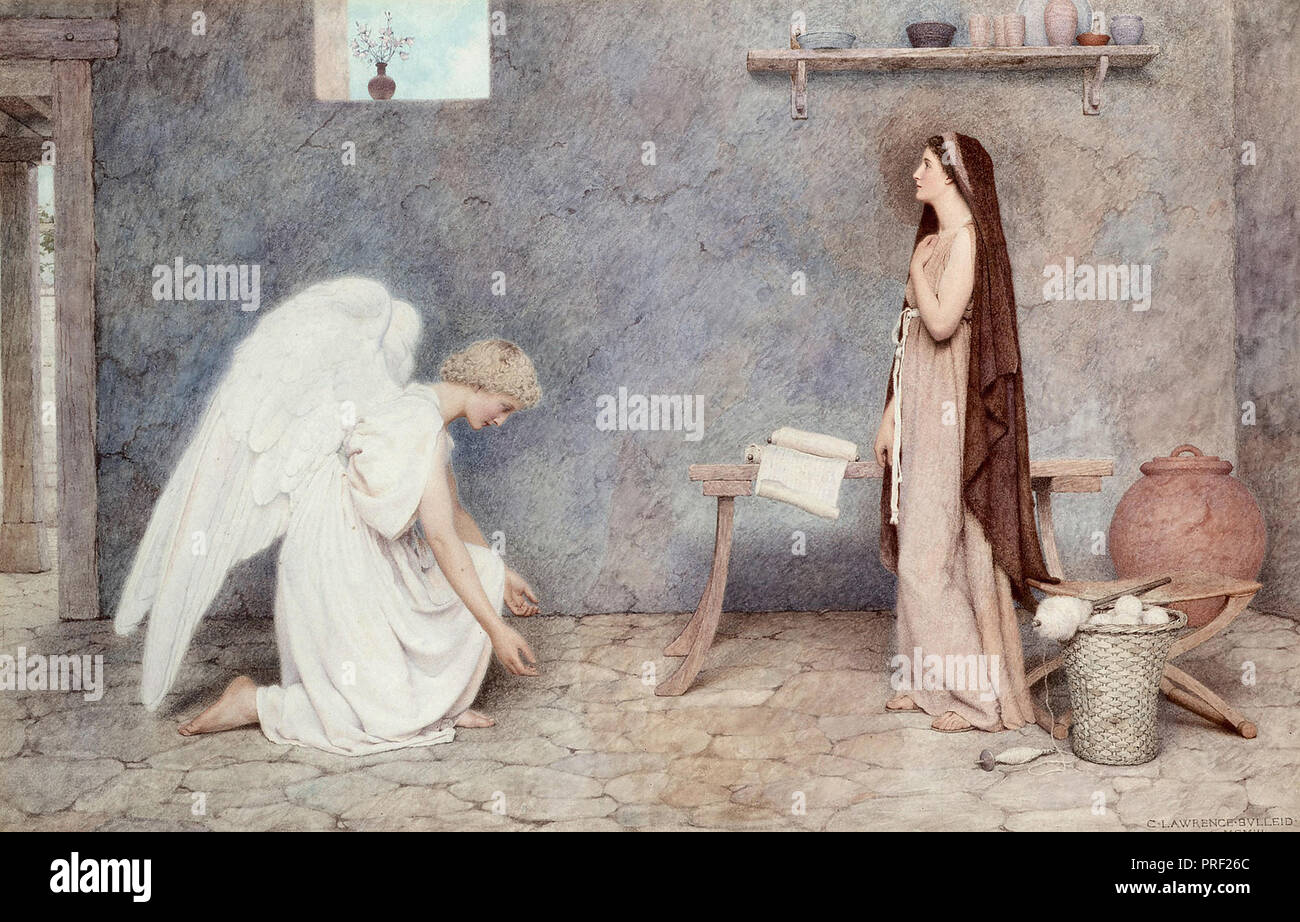 The annunciation painting hi-res stock photography and images - Alamy