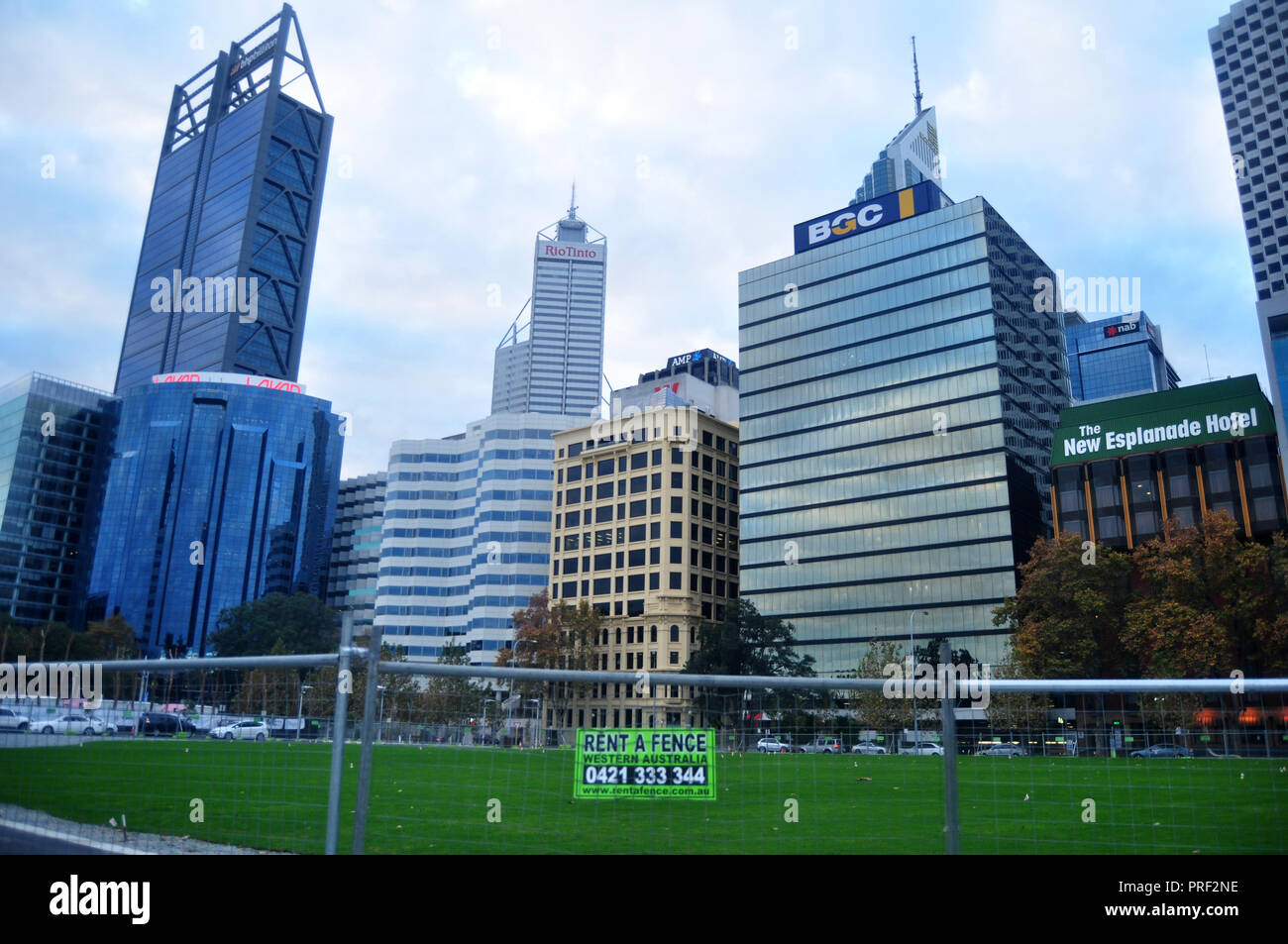 Landscape and cityscape with modern building at Elizabeth Quay on May ...