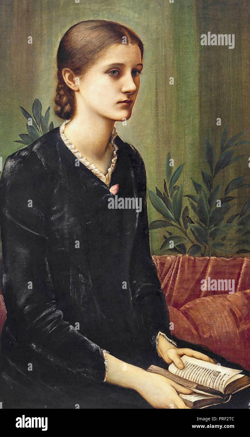 Burne-Jones Edward Coley - Portrait of Caroline Fitzgerald Stock Photo ...