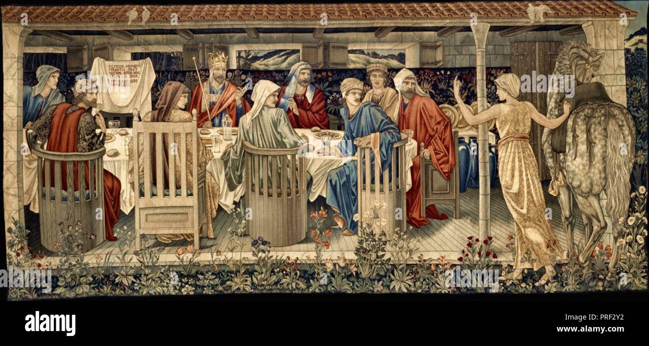 Burne-Jones Edward Coley - Quest for the Holy Grail I - Knights of the ...
