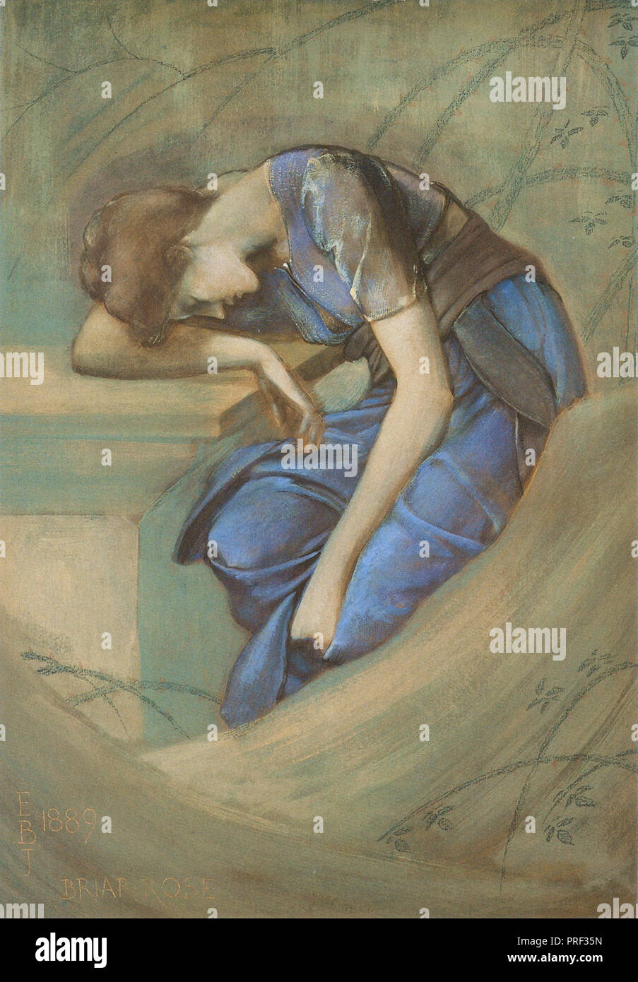 Burne-Jones Edward Coley - the Briar Rose - Study for the Garden Court ...