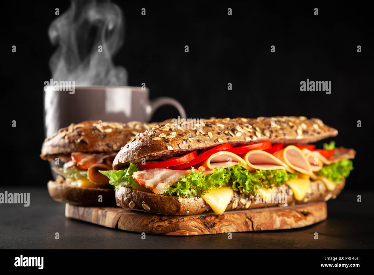 Classic BLT sandwiches Stock Photo - Alamy