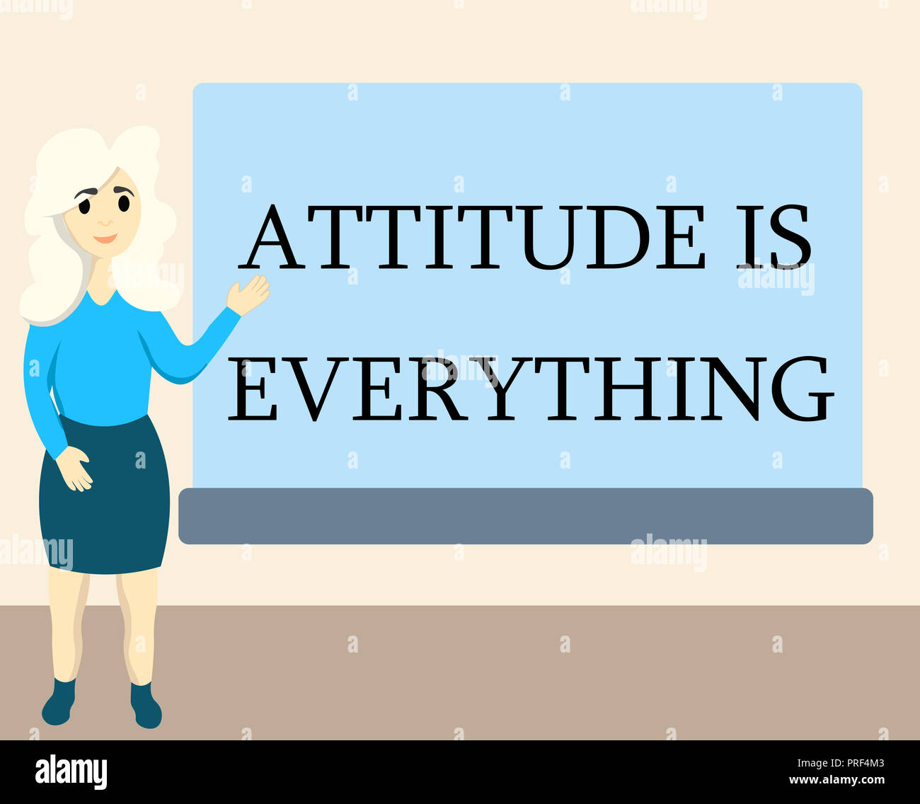 Writing note showing Attitude Is Everything. Business photo showcasing ...