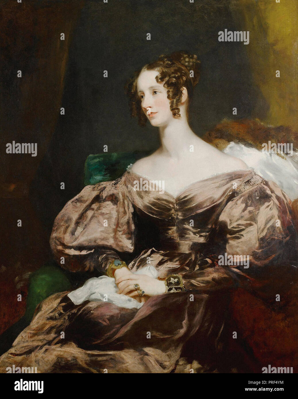 Carpenter Margaret Sarah - Portrait of Harriet Countess Howe Stock ...