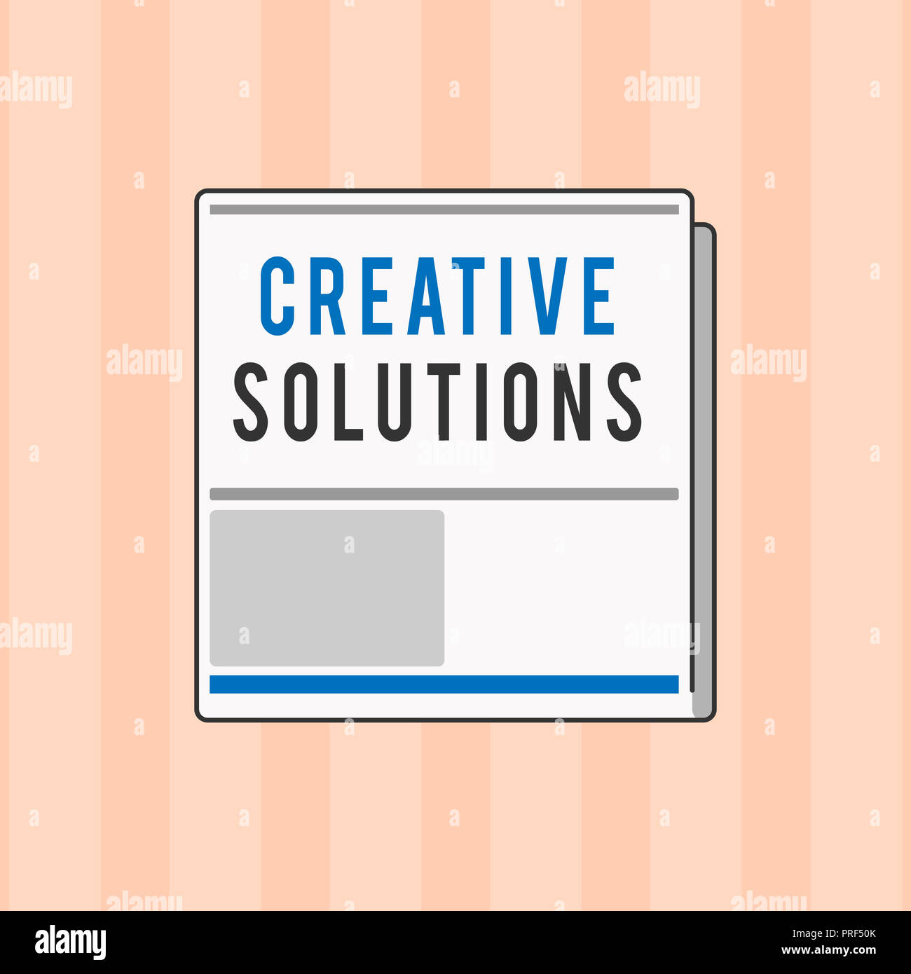 Text sign showing Creative Solutions. Conceptual photo Original and ...