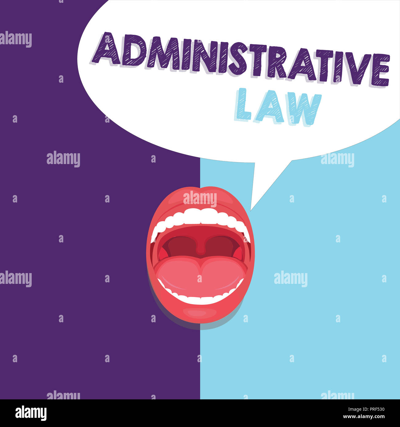 Handwriting text writing Administrative Law. Concept meaning Body of ...