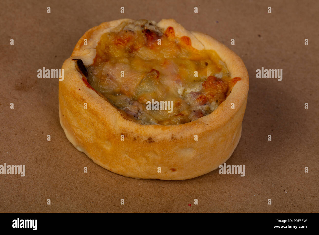 Tasty crust Kish with salmon Stock Photo - Alamy