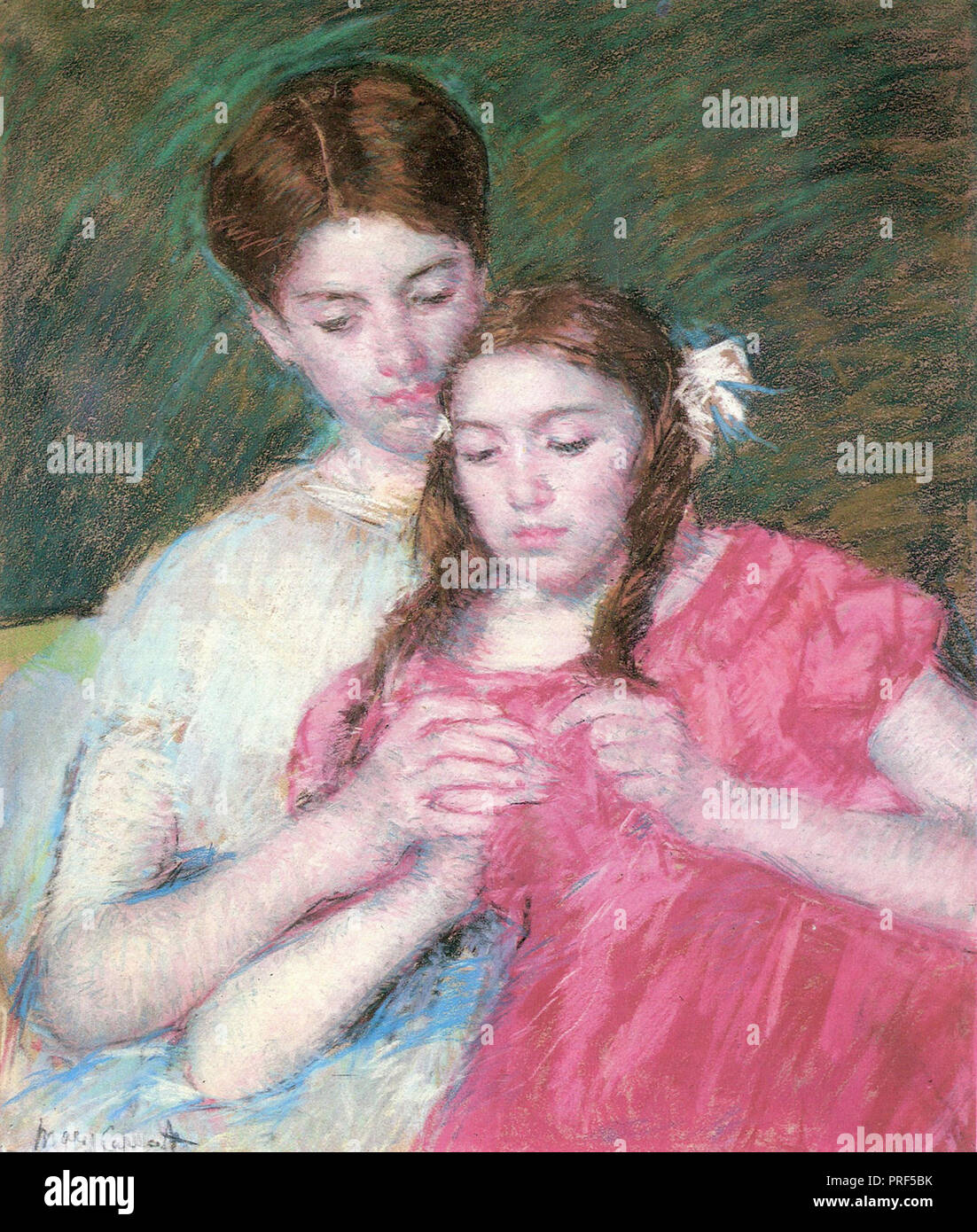 Cassatt Mary - the Crochet Lesson 1913 Stock Photo - Alamy