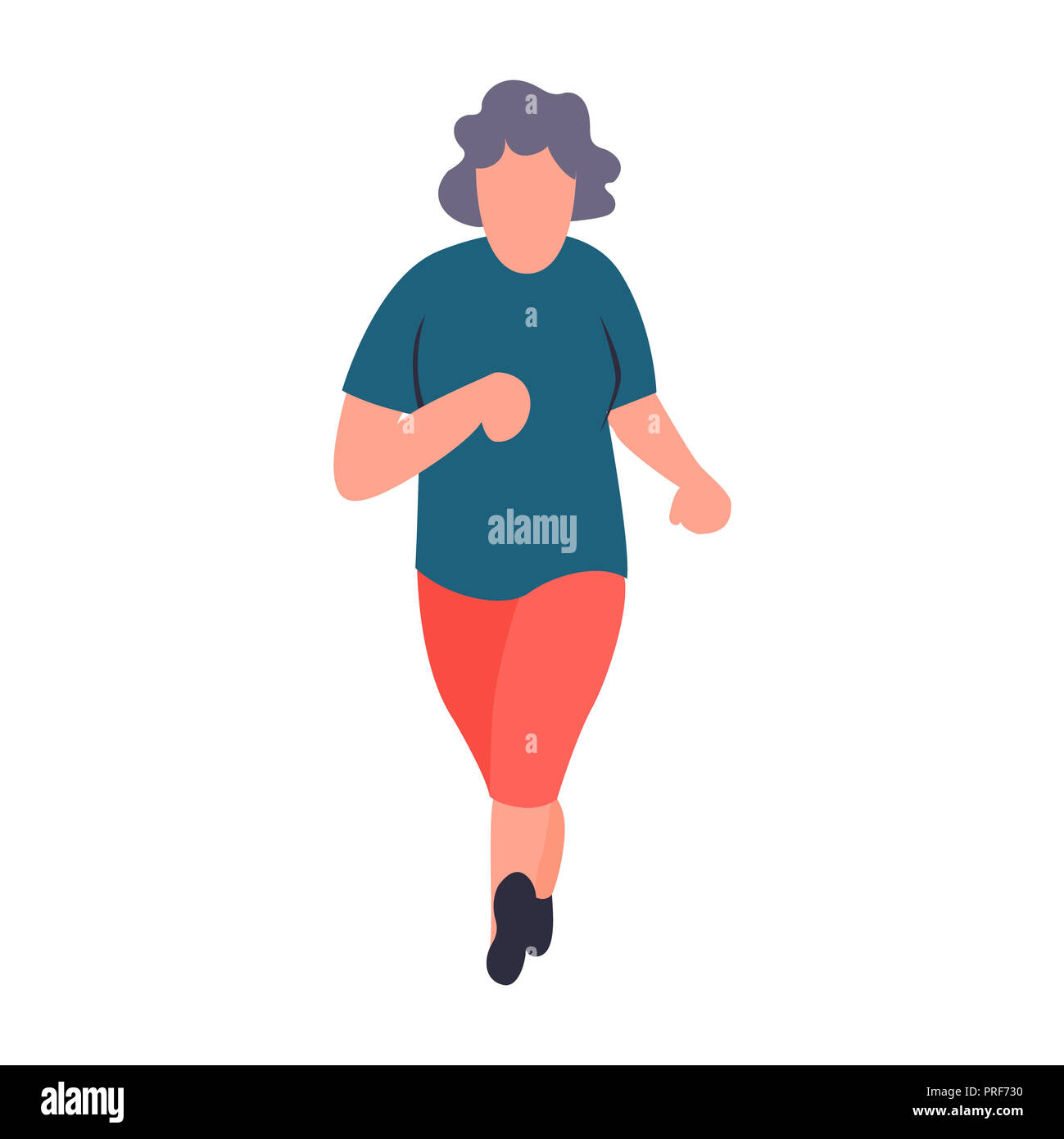 Old Lady Running Clipart Animated