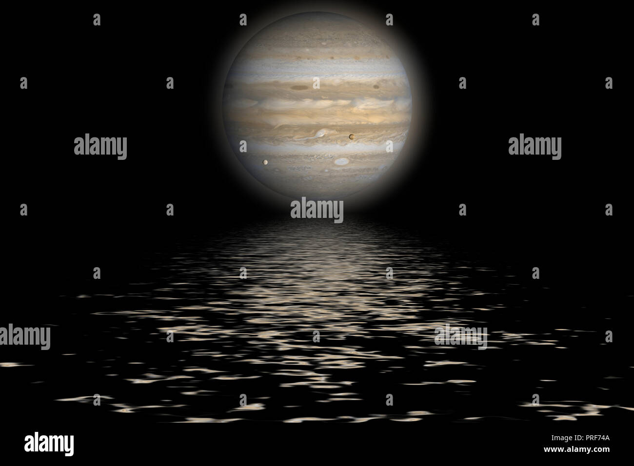 Planet Jupiter. Elements of the furnished by NASA Stock Photo - Alamy