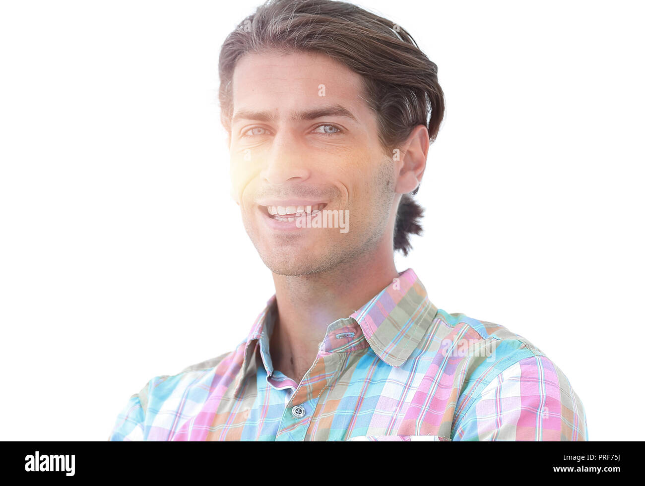 closeup.portrait of a modern guy Stock Photo - Alamy