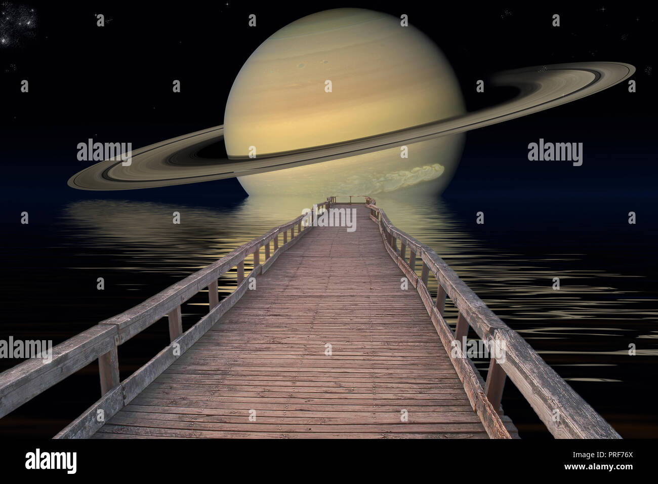 Planet Saturn. Elements of the furnished by NASA Stock Photo - Alamy