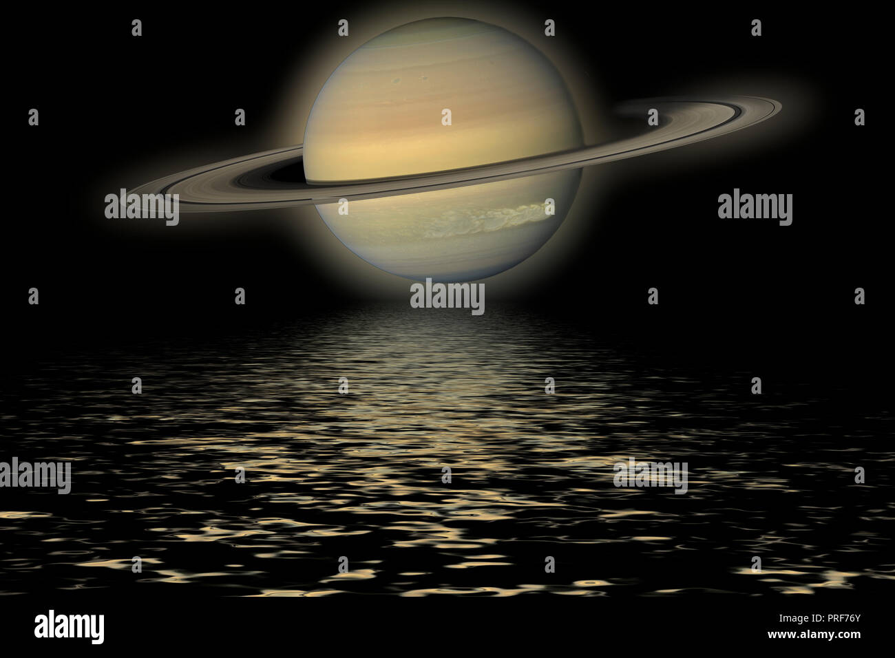 Planet Saturn. Elements of the furnished by NASA Stock Photo - Alamy