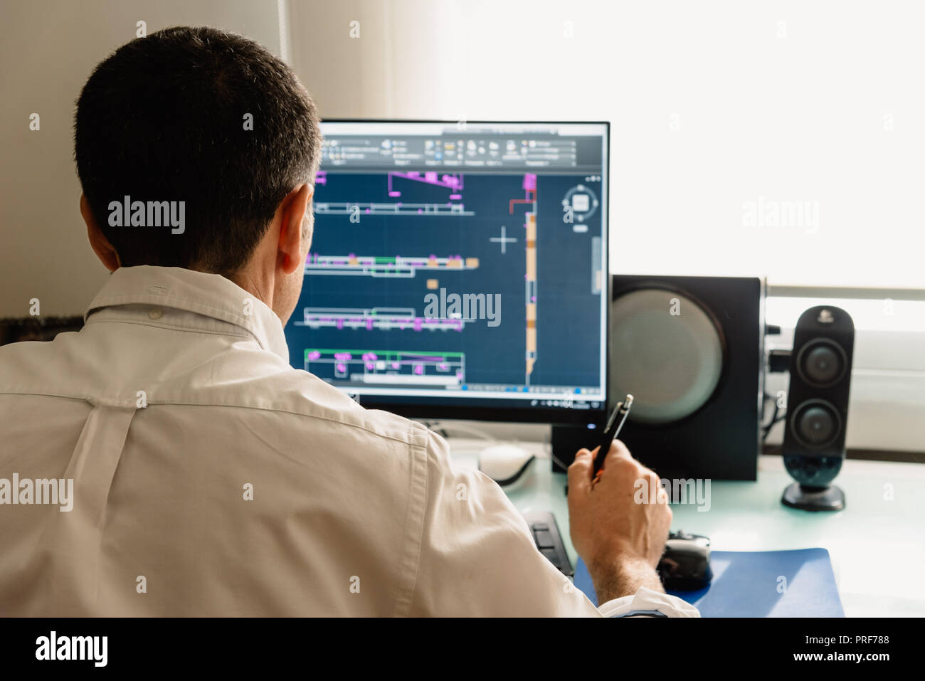 Cad building drawing hi-res stock photography and images - Alamy