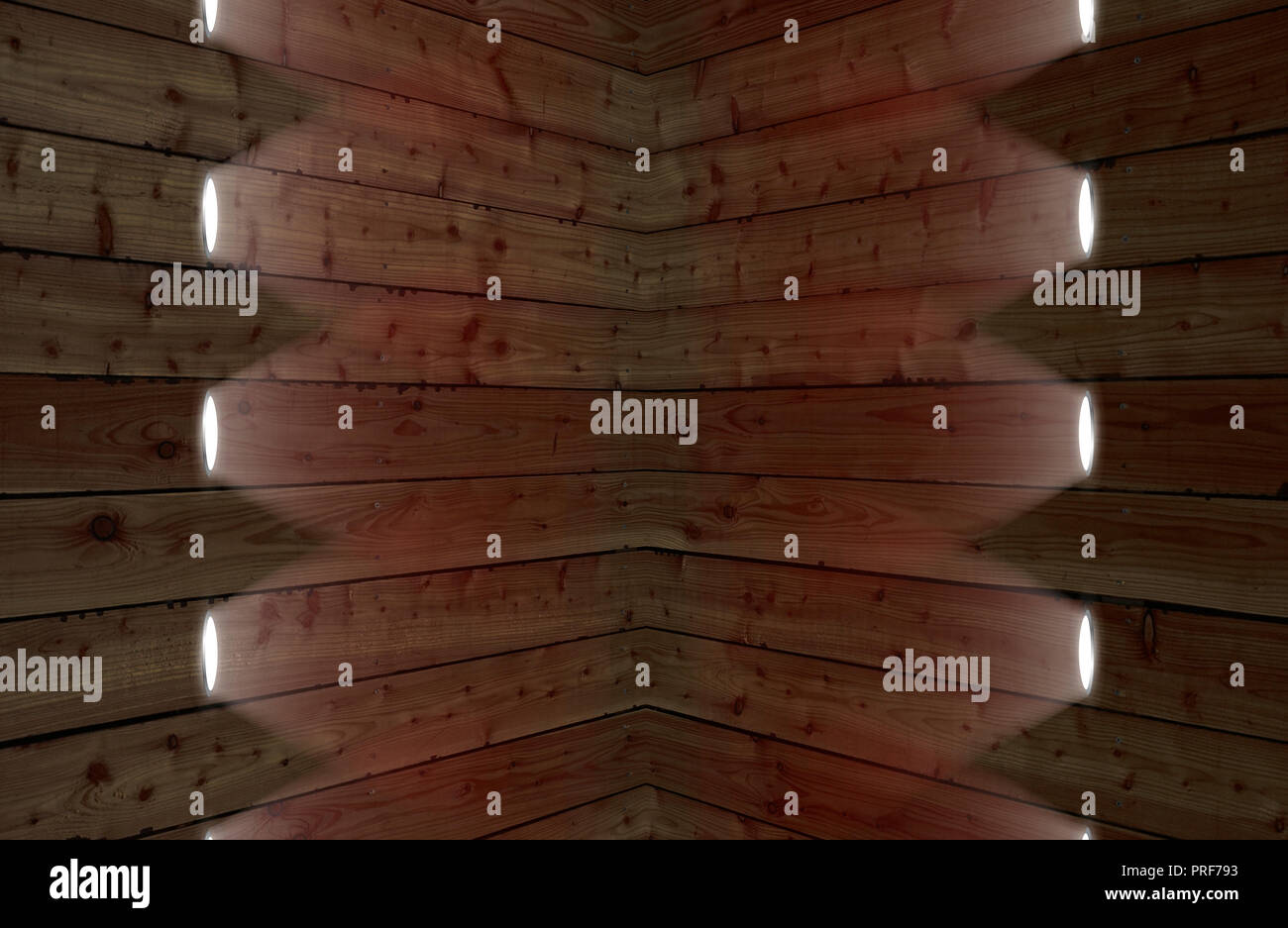 The brown barn wood wall & downlight. Wall texture background pattern ...