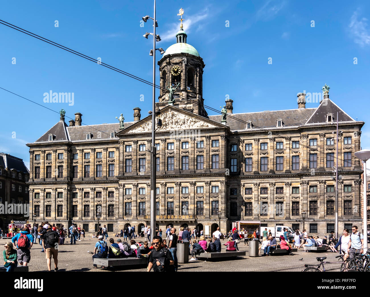 Royal palace dam square royal palace amsterdam hi-res stock photography ...