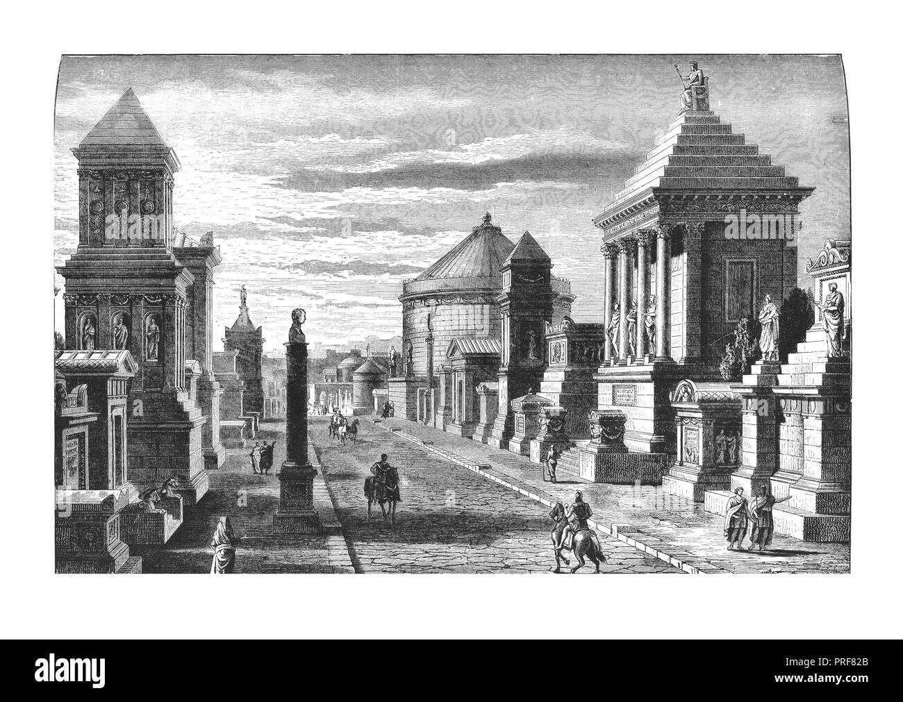 Ancient roman road drawing hi-res stock photography and images - Alamy