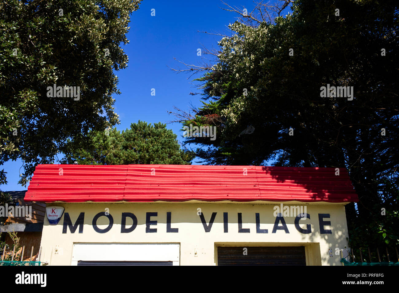 Model village sign at Southsea in Portsmouth Stock Photo - Alamy