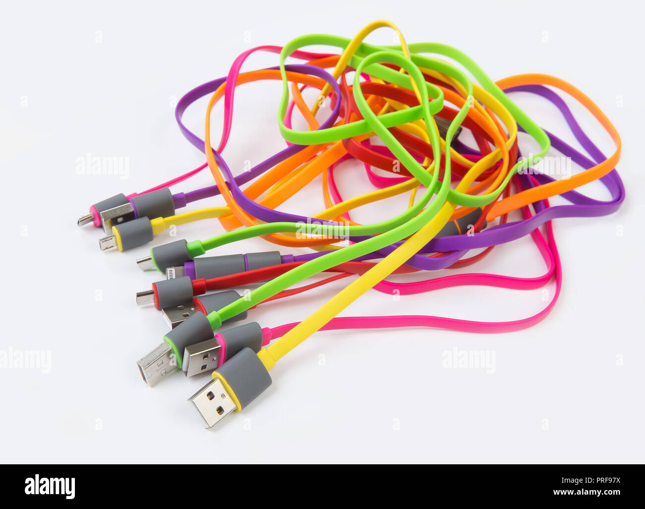 Plugs and wires on white hi-res stock photography and images - Alamy