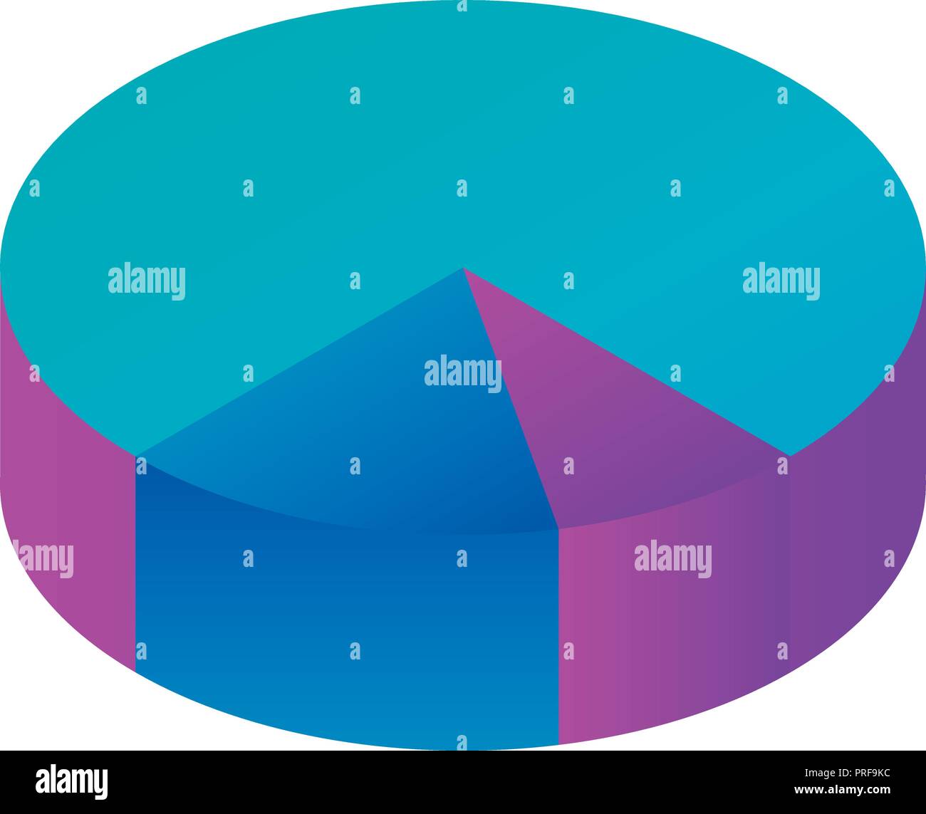 Round diagram icon, isometric style Stock Vector Image & Art - Alamy