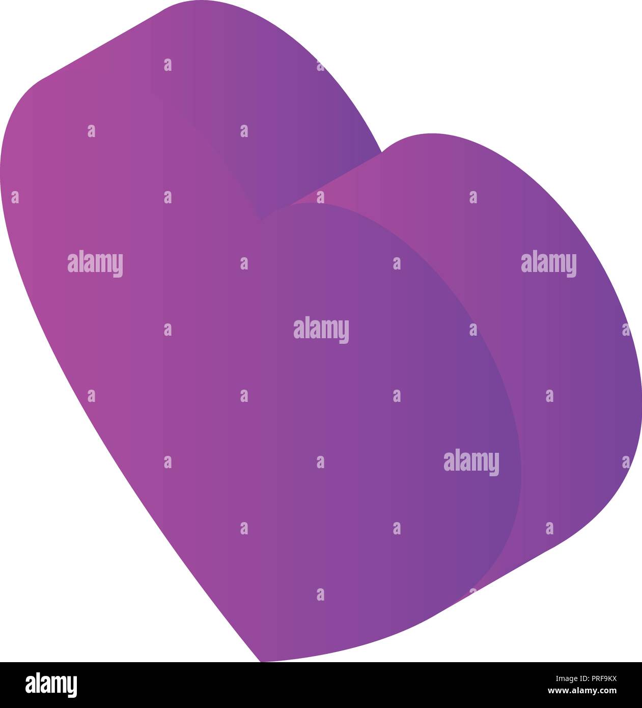 Purple heart icon, isometric style Stock Vector Image & Art - Alamy