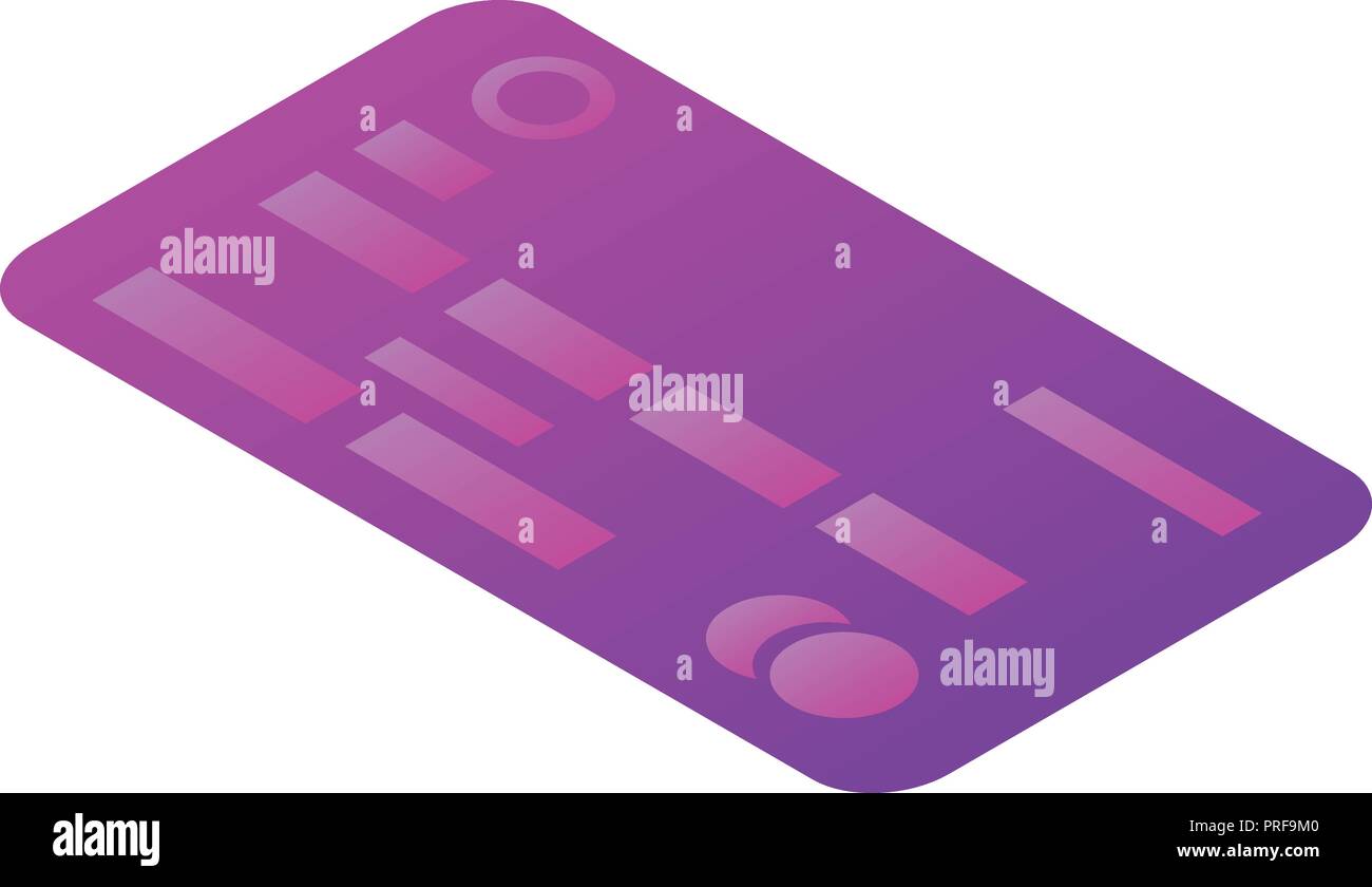 Purple credit card icon, isometric style Stock Vector Image & Art - Alamy