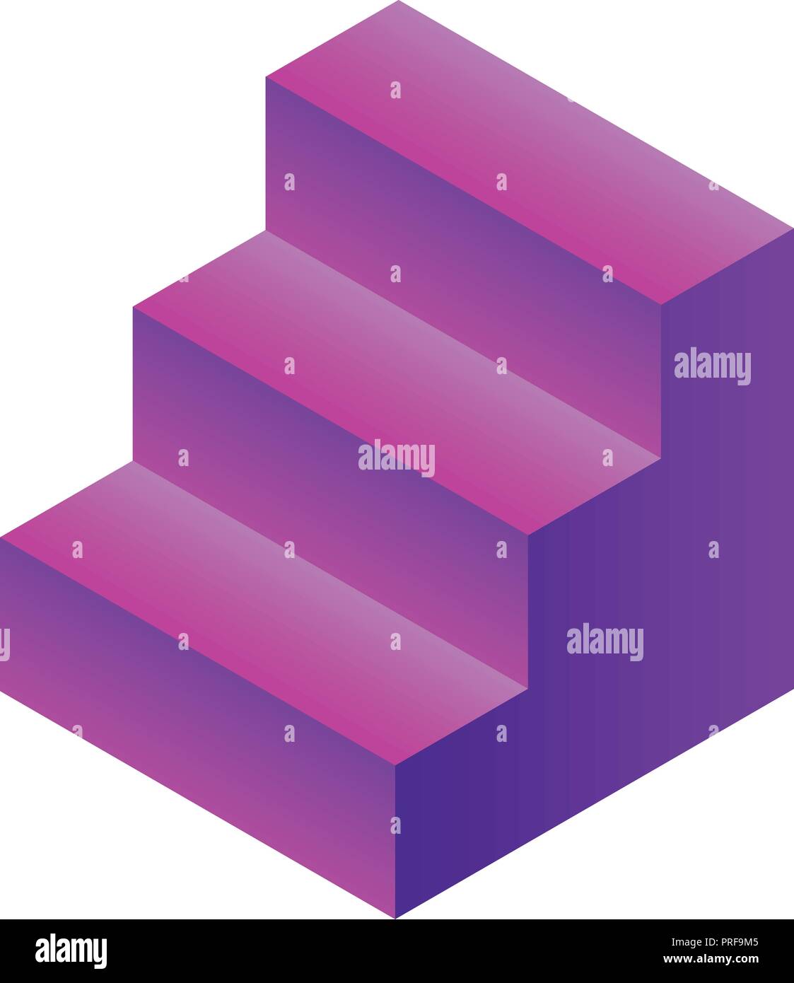 Purple stairs icon, isometric style Stock Vector Image & Art - Alamy
