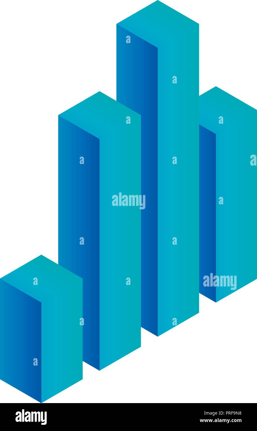 Blue graph column icon, isometric style Stock Vector Image & Art - Alamy