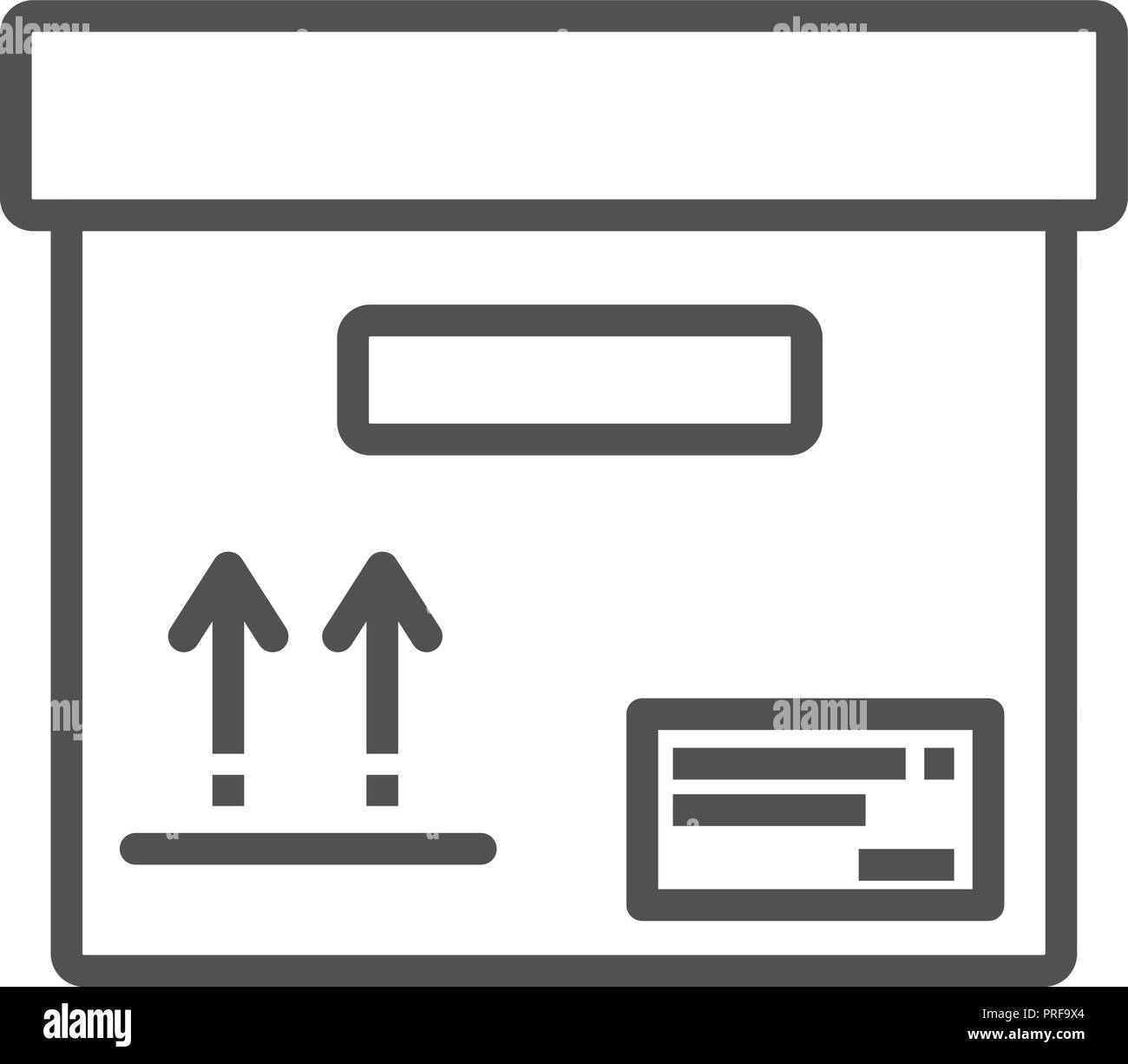 Delivery box icon, outline style Stock Vector Image & Art - Alamy