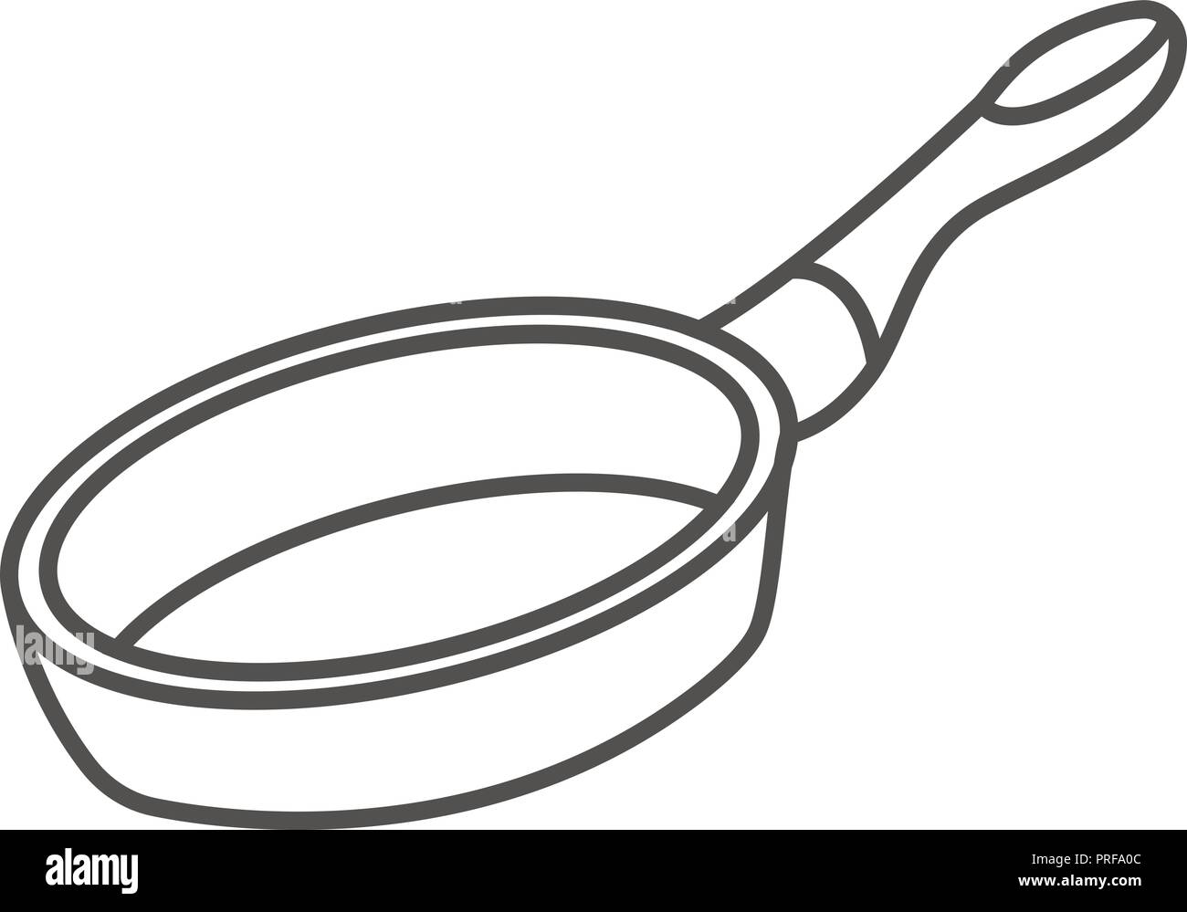 Frying pan icon, outline style Stock Vector Image & Art - Alamy