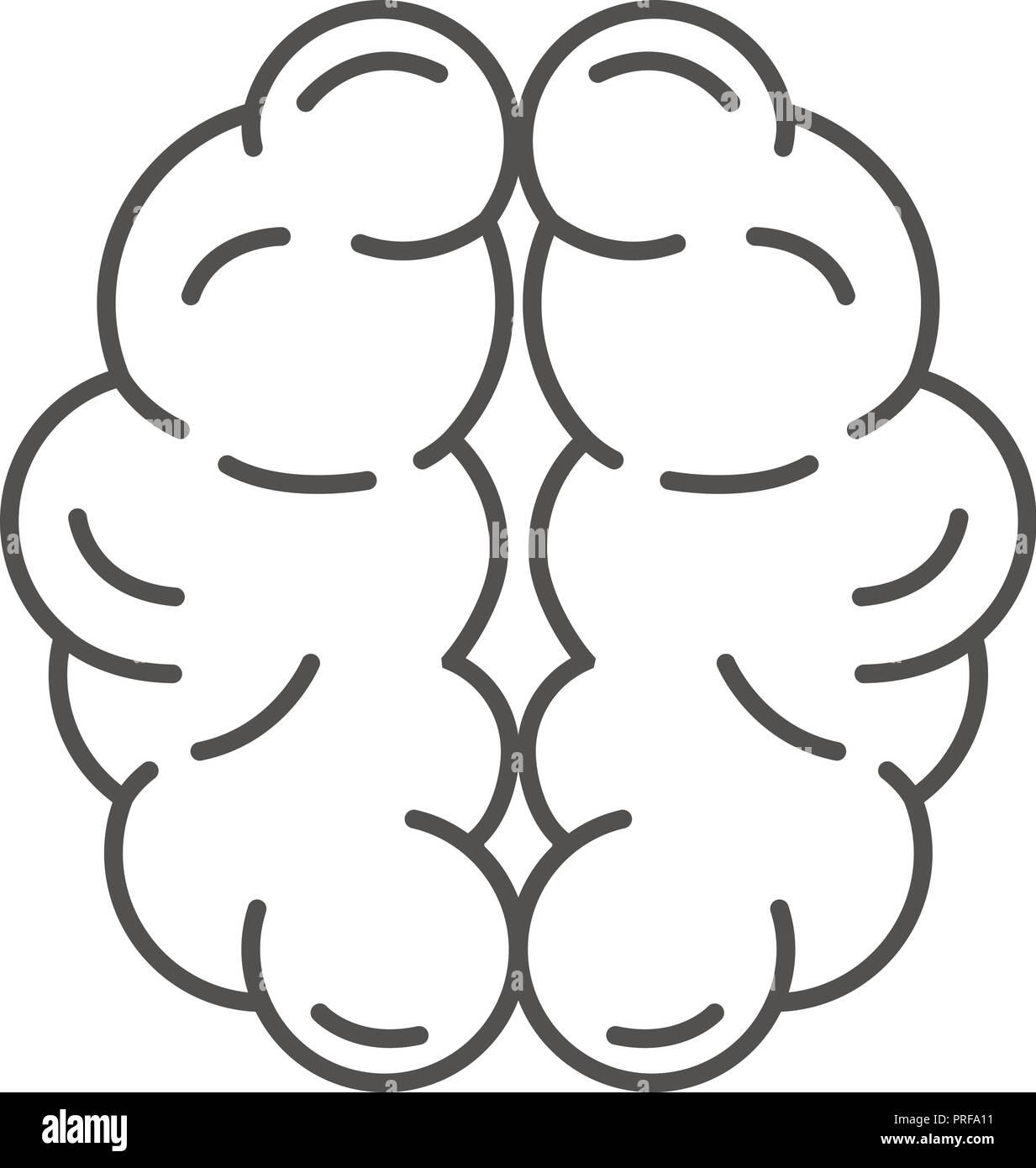 Mind brain icon, outline style Stock Vector Image & Art - Alamy