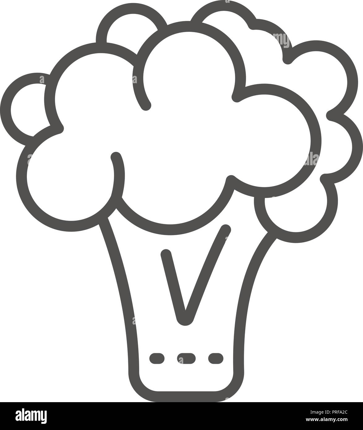 Farm broccoli icon, outline style Stock Vector Image & Art - Alamy